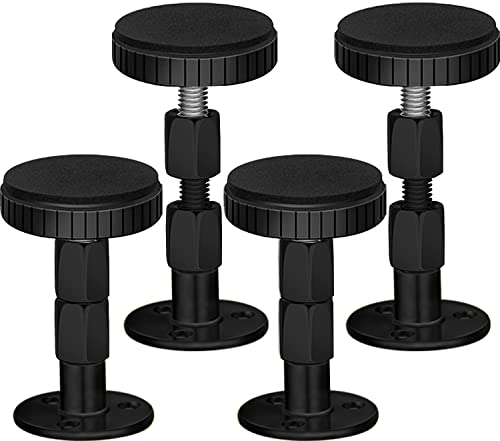 BEDEXUT Adjustable Threaded Headboard Stoppers/Bumper Against Wall, 4 Pack Behind Bed Frame Protector Antishake Tool, Bed Shake Support Stabilizer Device for Anti-Knocking,Banging,Squeaking,Rocking