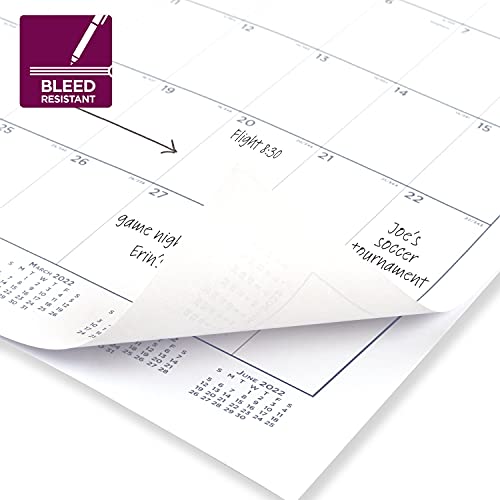2022 Wall Calendar by AT-A-GLANCE, 12" x 27", Large, 3-Month Reference, Wirebound, Contemporary (PM11X28)