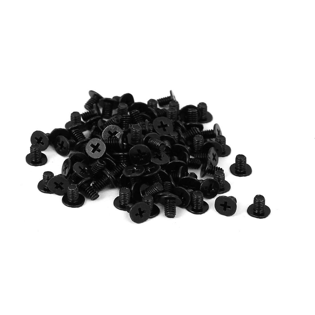 New Lon0167 CM2x3mm Phillips Featured Tablet PC Laptop reliable efficacy Computer Back Cover Screw Black 100pcs(id:d33 62 f9 645)