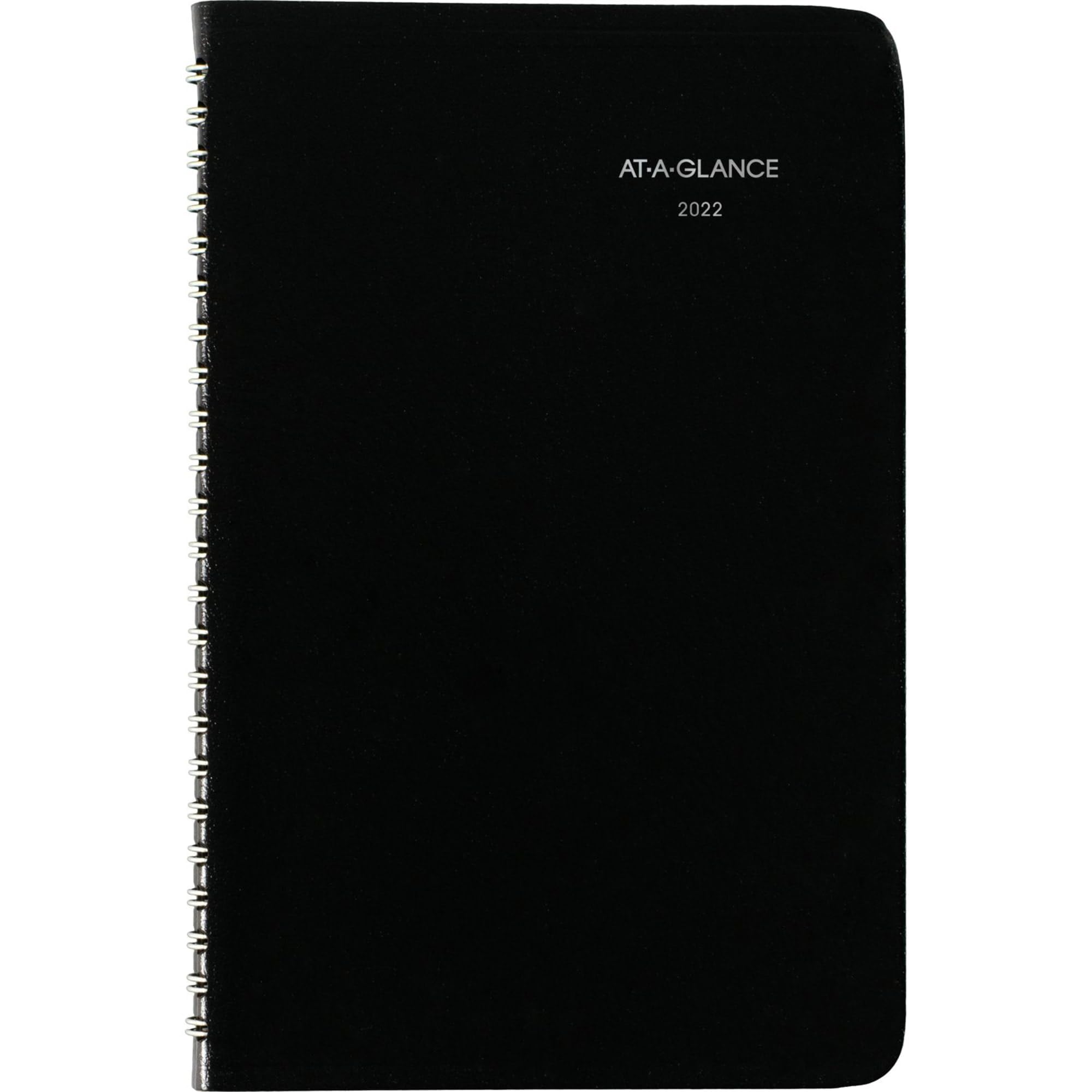 2022 Weekly Appointment Book & Planner by AT-A-GLANCE, 5" x 8", Small, Tabbed Telephone/Address Pages, DayMinder, Black G21000)