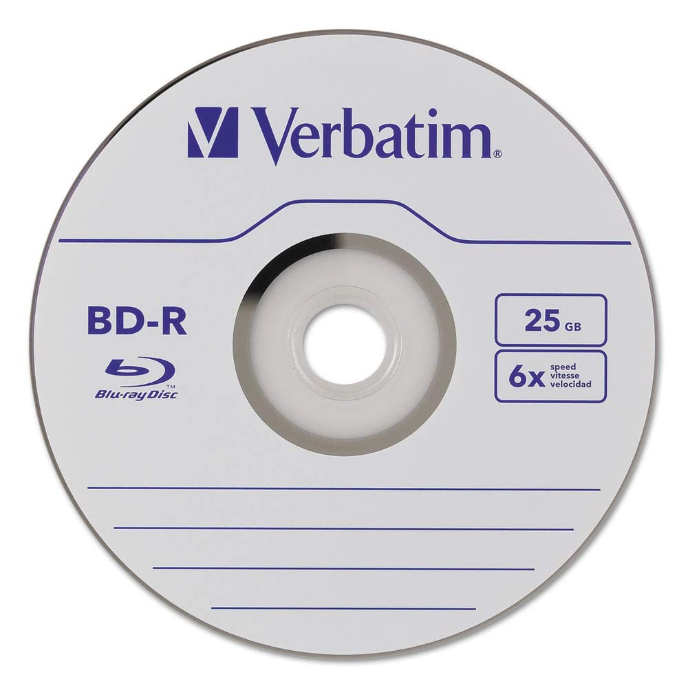 Verbatim BD-R 25GB 16X Disc Spindle, Box of 25