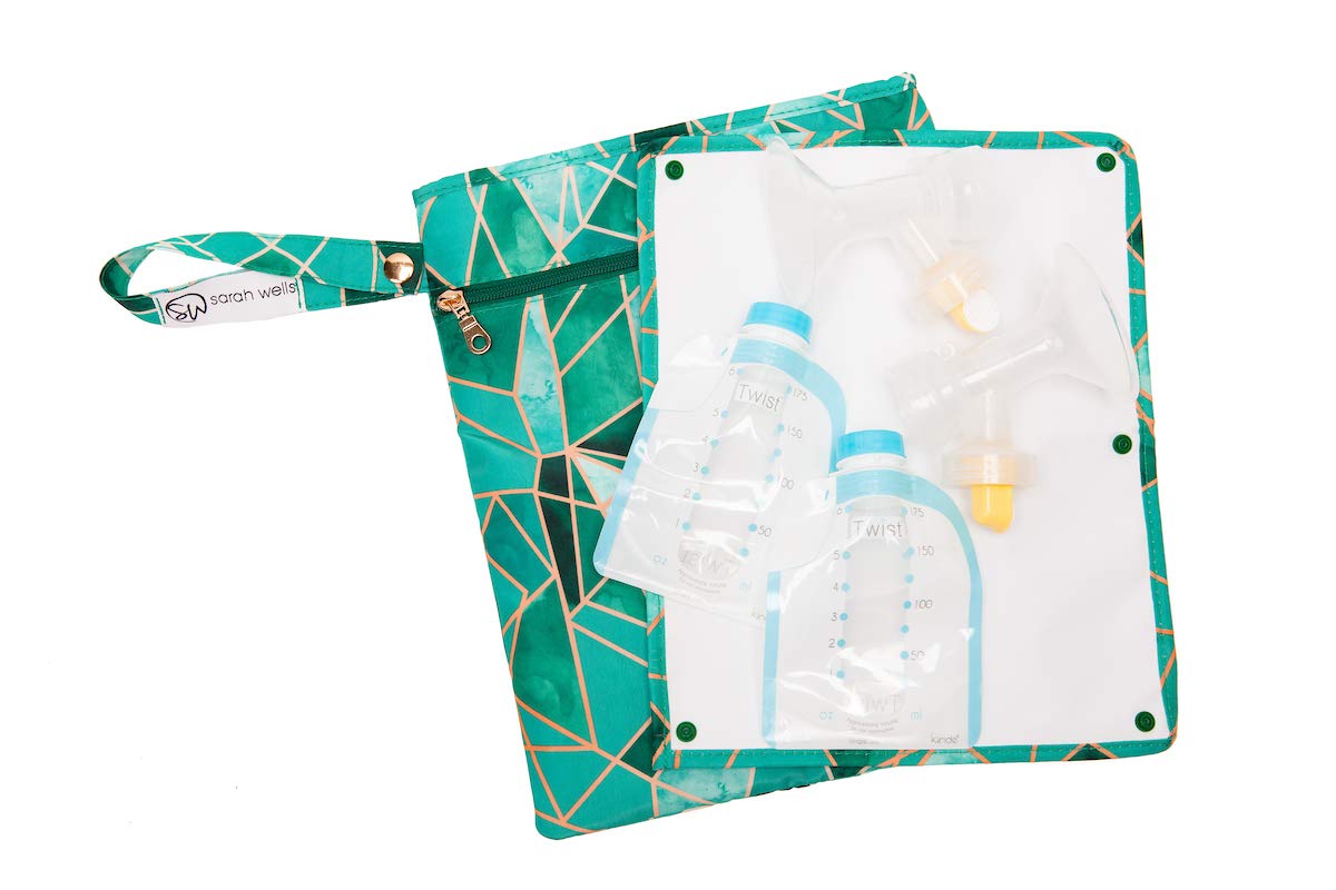 Sarah Wells Pumparoo Wet/Dry Bag for Breast Pump Parts (Mosaic)