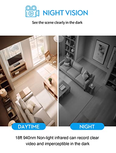 gamvozova Hidden Camera,1080P Small WiFi Camera for Home Security,Mini Spy Camera with Video,Phone app,Wireless Seceret Security Camera for Nanny Pet Indoor and Outdoor