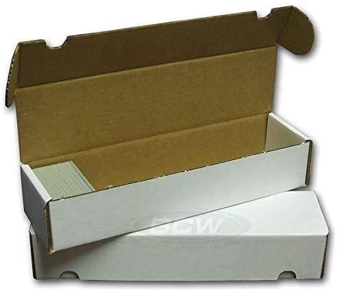 4 Boxes - BCW 800 Count - Corrugated Cardboard Storage Box - Baseball, Other Sport Cards, Gaming & Trading Card Collecting Supplies