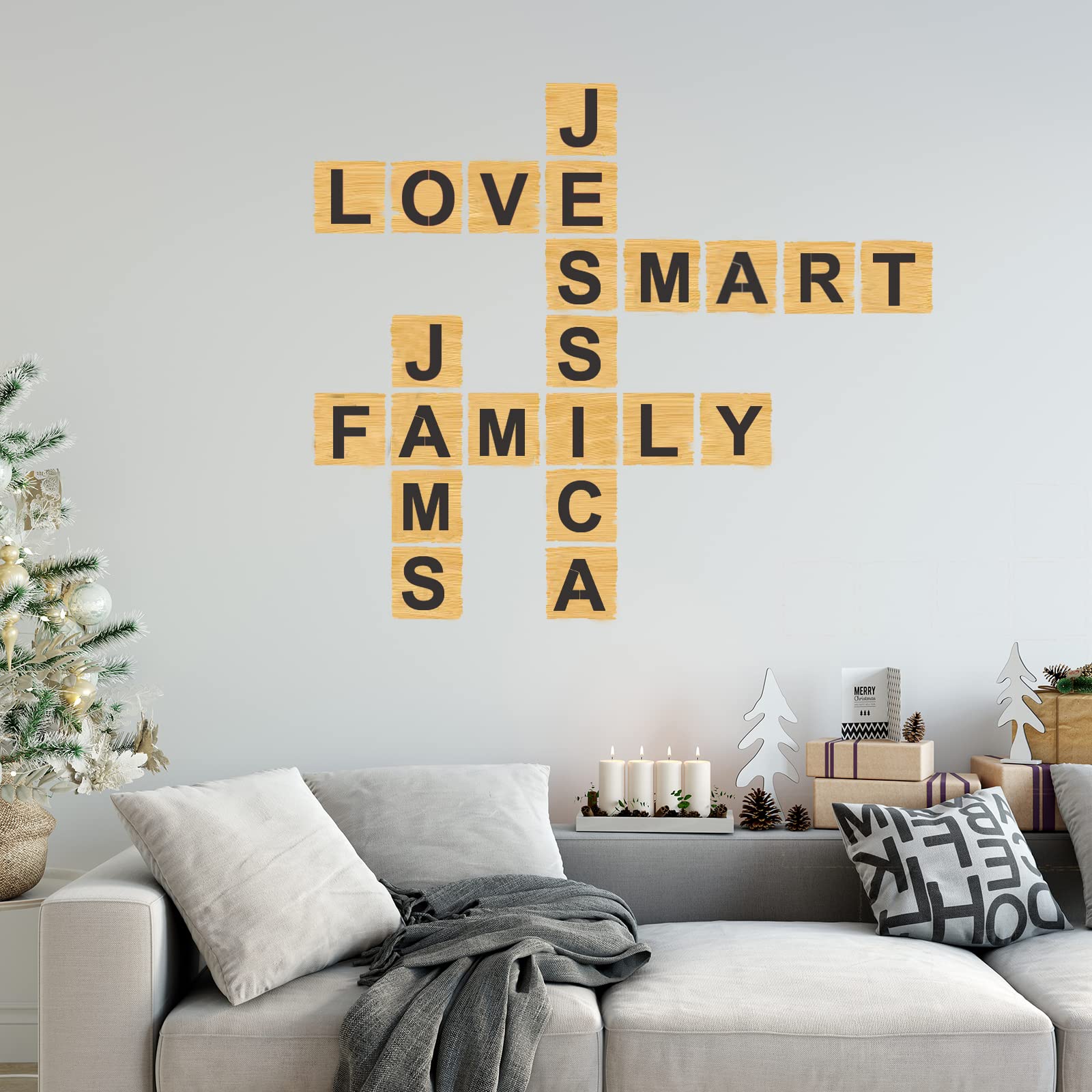 4'' Letter Stencils and Numbers Reusable Plastic, 36 Pcs Alphabet Art Craft Stencils, Number Symbol Templates Letter Stencils for Wood, Wall, Script Boat,Fabric, Rock, Chalkboard, Signage