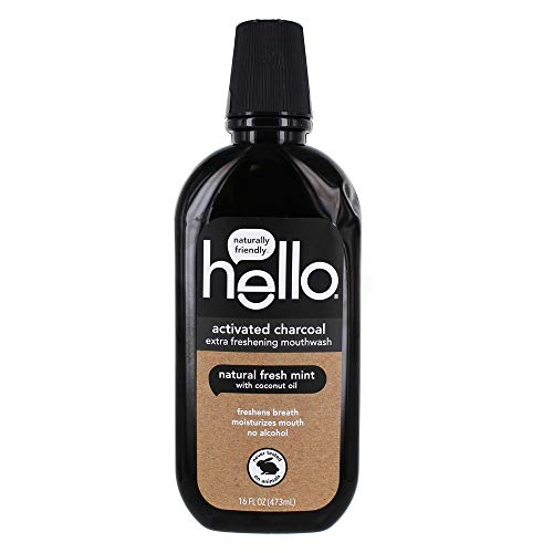 Hello Oral Care Fluoride Free Antiplaque and Whitening Toothpaste, Vegan & SLS Free, Natural Peppermint with Tea Tree Oil & Coconut Oil, 16 Ounce