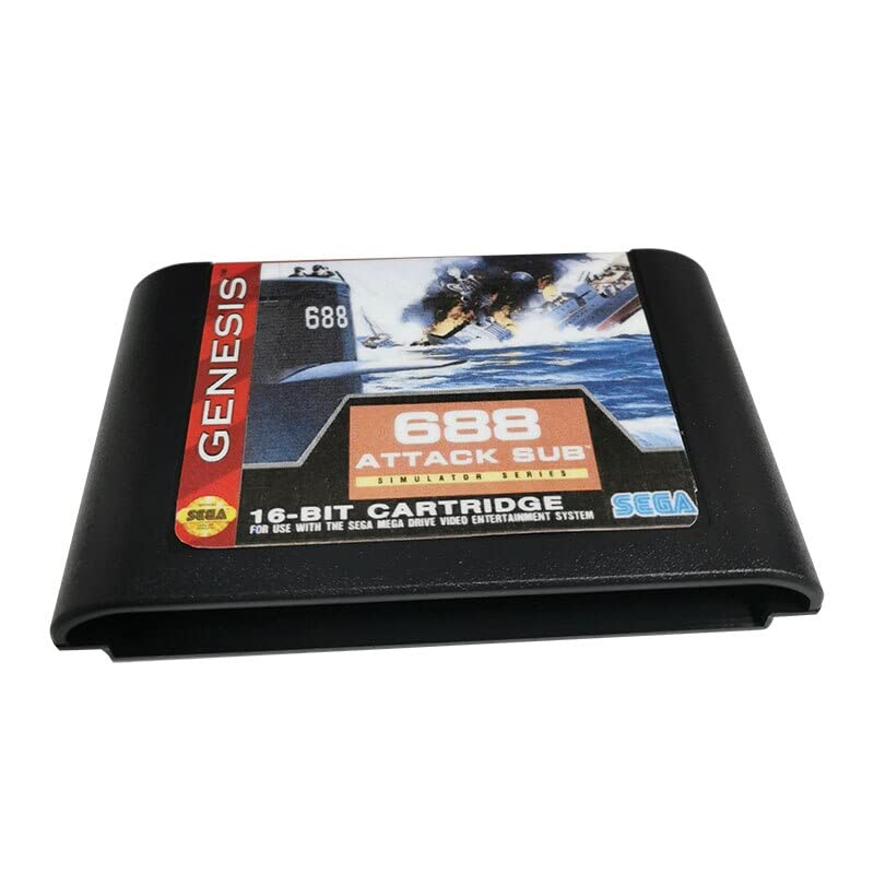 688 Attack Sub-Games 16 Bit MD Game Card For PAL And NTSC Version