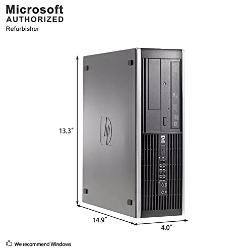 HP Elite Desktop Computer Package - Windows 10 Professional, Intel Quad Core i5 3.2GHz, 8GB RAM, 500GB HDD, 22inch LCD Monitor, Keyboard, Mouse, WiFi (Renewed)