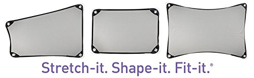 Dreambaby Adjusta-Car Stretch-It Shape-It Fit-It Door Window Sun Visor Cover Screen Shade Cling UV Ray Protection (1 Pack)