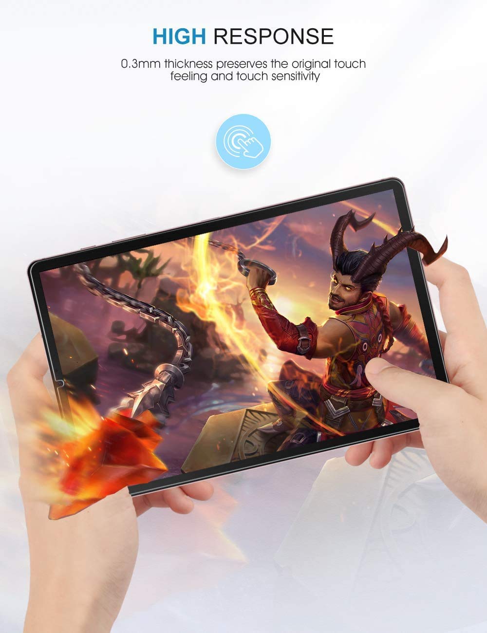 TANTEK [3-Pack Screen Protector for Samsung Galaxy Tab S6/Tab S5e 10.5 inch,Tempered Glass Film,Ultra Clear,Anti Scratch,Bubble Free,S-Pen Compatible