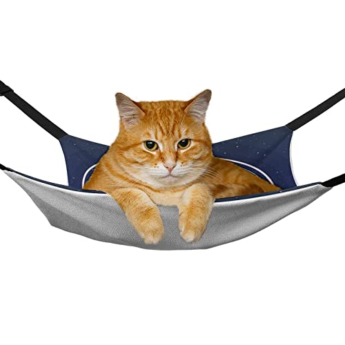 Black Star Constellation Disk Pet Hammock Bed Guinea Pig Cage Hammock Small Animal Hanging Bed for Ferret, Chinchilla, Puppy and Other Small Animals