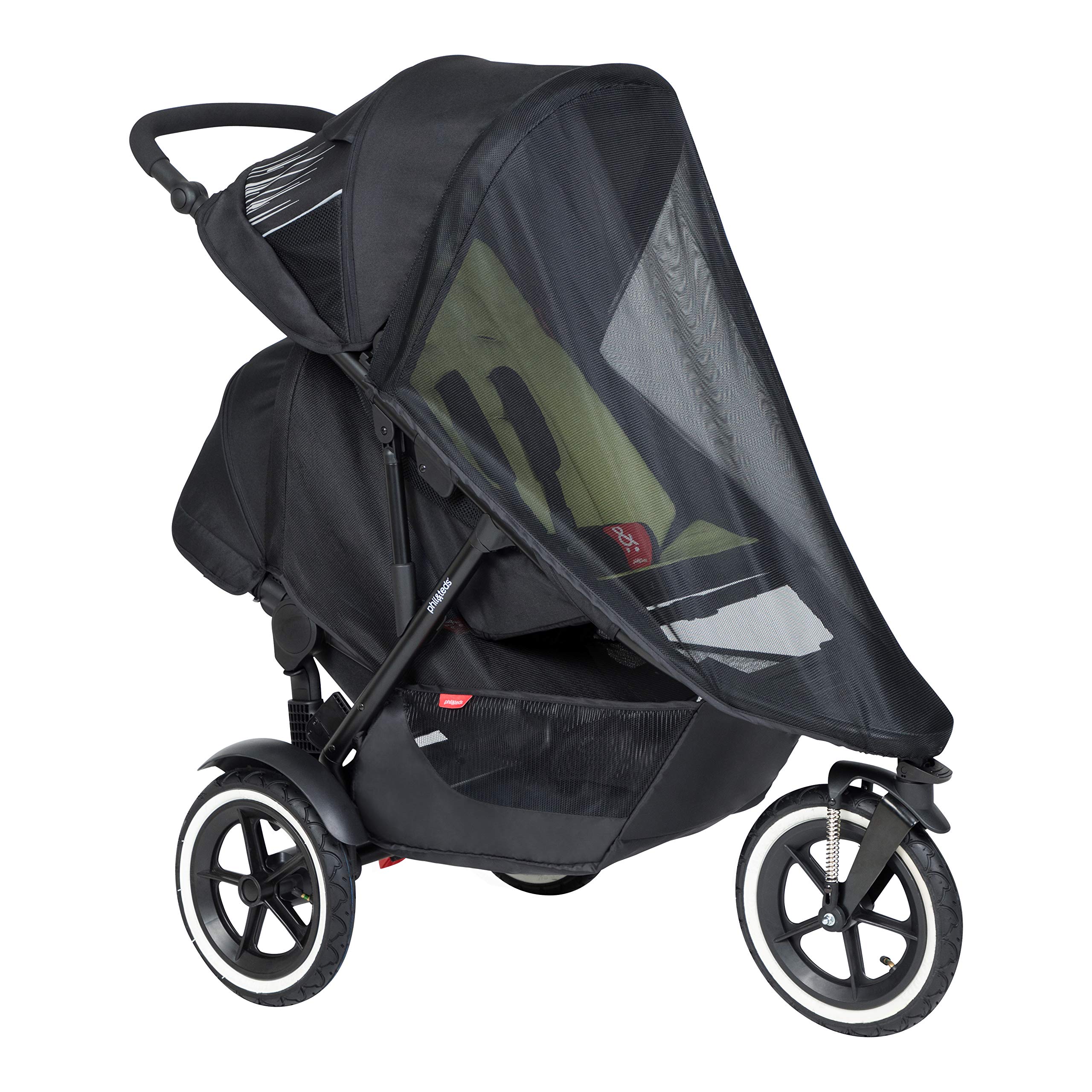 phil&teds Sun Mesh Cover for Inline Stroller, Three Wheel