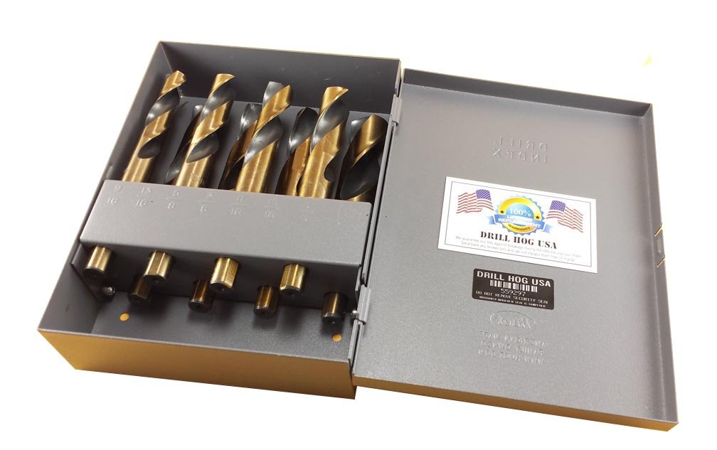 Drill Hog Cobalt M42 Silver & Deming Drill Bit 9/16" - 1"