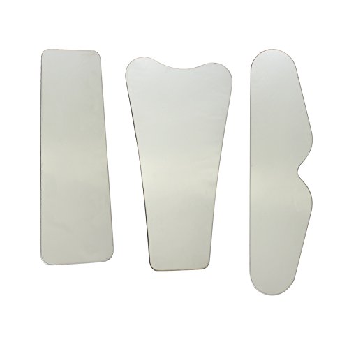 3Pcs Stainless Steel Dental Photograph Mirror Intra-Oral hotographic Reflector Mirror 100% Reflectivity Teeth Whitening Orthodontic Oral Checking Mirror