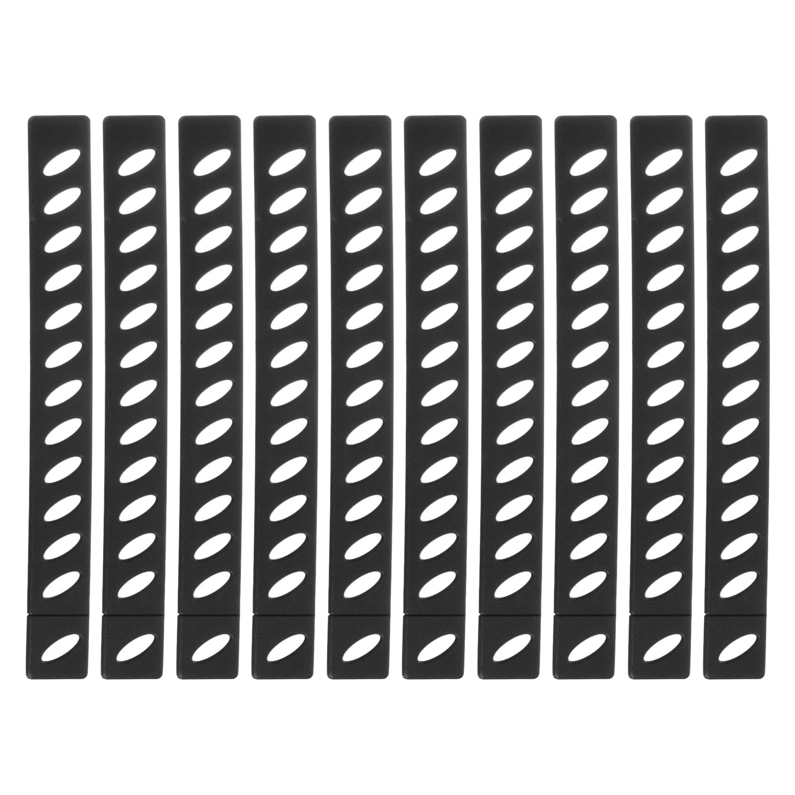 uxcell 10Pcs Knife Edge Guards Blade Protector Plastic Knife Edge Cover Sleeves Universal Blade Covers Knife Sheath for Kitchen, Black