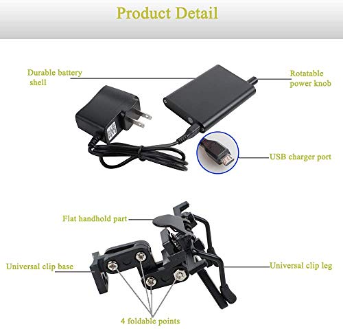 CARESHINE Portable Dental Headlight， Black LED Head Lamp for Surgical Medical Binocular Loupes with Protection Case
