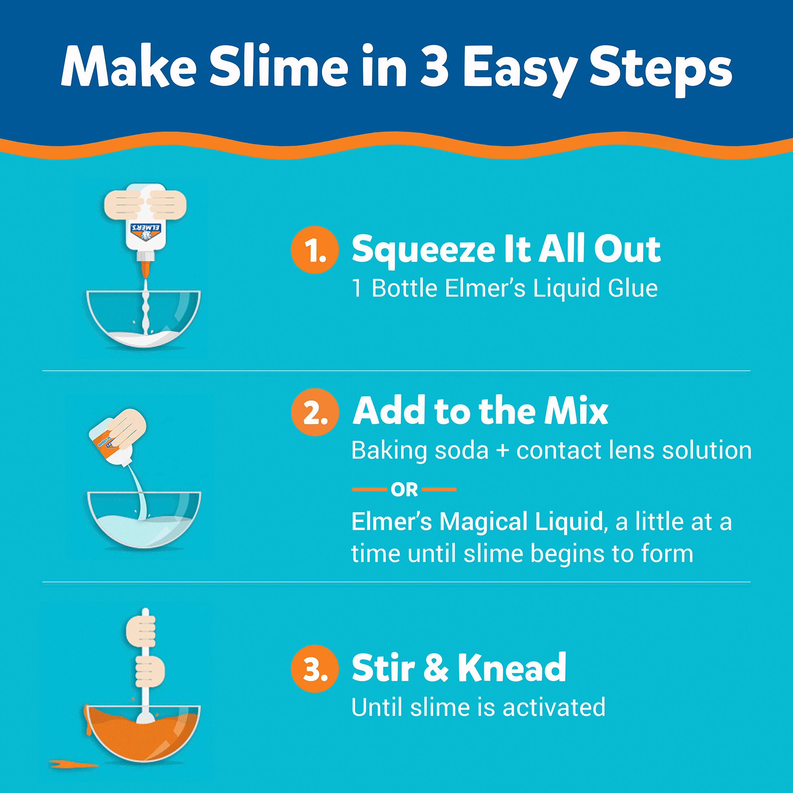 Elmer's Color Changing Liquid Glue, Great for Making Slime, Washable, Yellow to Red, 9 Ounces