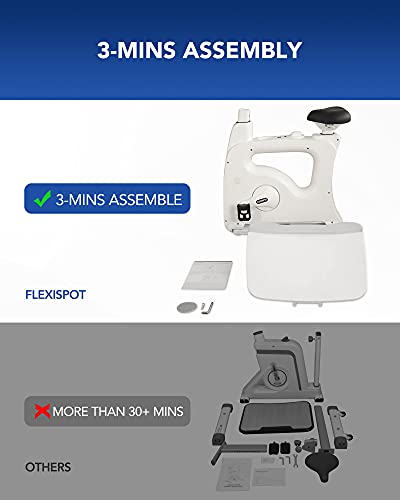 FLEXISPOT Computer Workstation Standing Desk Exercise Bike Home Office Furniture Desk -Deskcise pro(Black)