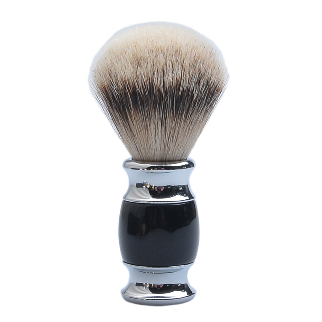 CSB Safety Razor Silvertip Badger Bristle Shaving Brush (Black Handle) Faux Ebony Handle Shaving Brush - gift for men for christmas or fathers day
