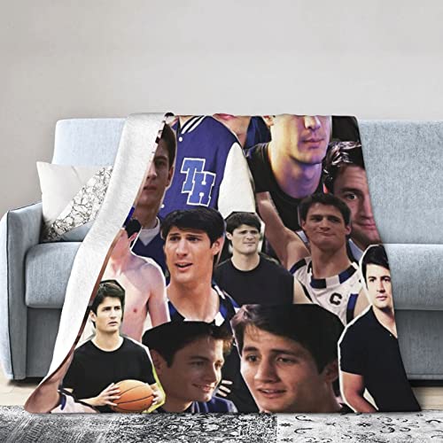 Blankets Nathan Scott Collage Soft and Comfortable Warm Fleece Throw Blankets Yoga Blankets Beach Blanket Picnic Blankets for Sofa Bed Camping Travel … (60"x50")
