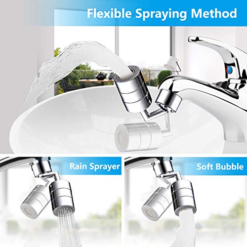 720 Degree Swivel Sink Faucet Aerator ,Swivel Sink Easy Install,for Face Washing, Gargle and Eye Flush