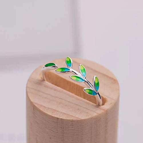 1X Women Ring Jewellery Elegant Leaves Adjustable Open Ring Wedding Party Thumb Knuckle Ring Superior Quality and Creative