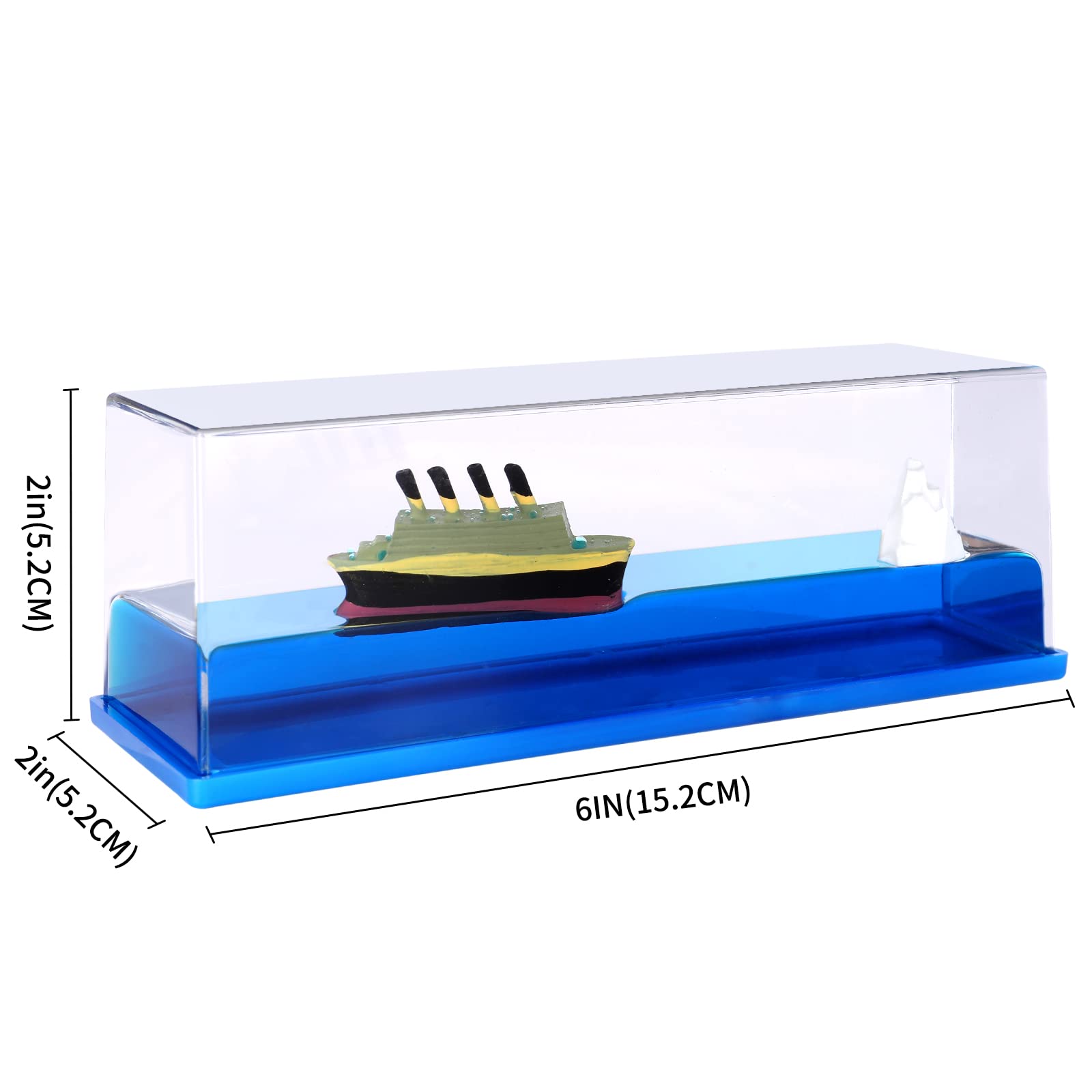 2BK Titanic Cruise Ship Model Decorative Paperweight, Ship Home Decor - Never Sinking Cruise Ship Decorative Car Display Cases & Gifts