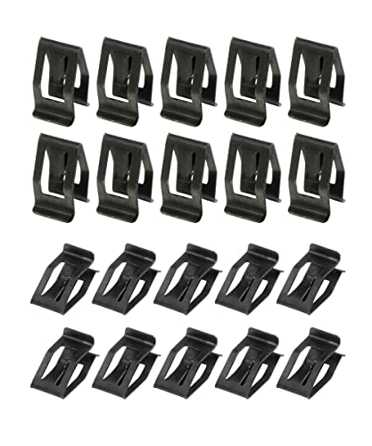 ESEWALAS 20PCS Dashboard Trim Clips,Automotive Car Metal Retainer Car Front Console Retainer,Front Console Dash Dashboard Trim, Metal Dash Retainer Clips Replacement for Mose Cars
