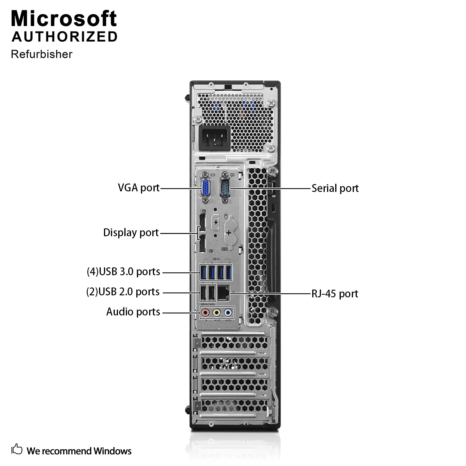 Lenovo ThinkCentre M800 Small Form Factor PC, Intel Quad Core i5 6400 up to 3.3GHz, 16G DDR4, 240G SSD + 2T HDD, WiFi, BT 4.0, Win 10 Pro 64-Multi-Language Support English/Spanish/French (Renewed)