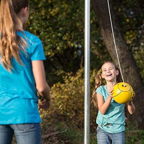 STERLING Sunnywood Sports Premium Tetherball Set for Outdoor Backyard with Ball, Rope and Pole 10-1/2' Height