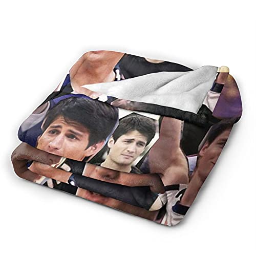 Blankets Nathan Scott Collage Soft and Comfortable Warm Fleece Throw Blankets Yoga Blankets Beach Blanket Picnic Blankets for Sofa Bed Camping Travel … (60"x50")