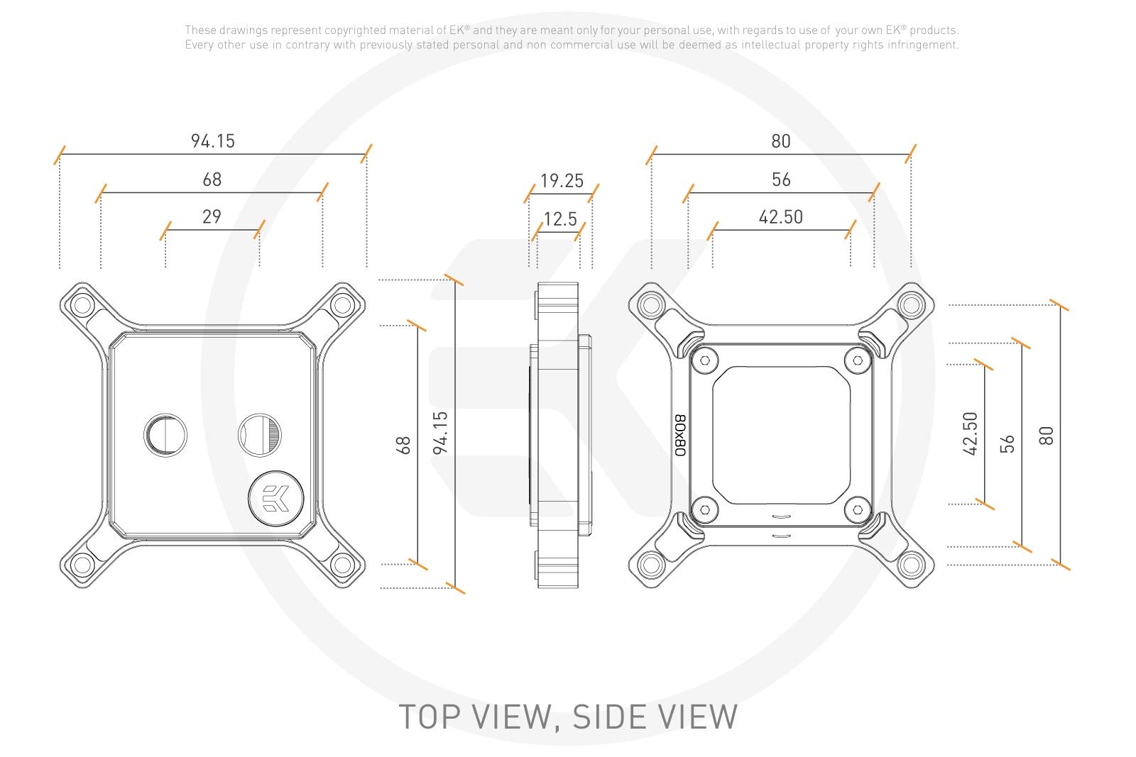 EK Water Blocks EK-Quantum Magnitude D-RGB 20XX Wasserkühler - Nickel + Acrylic