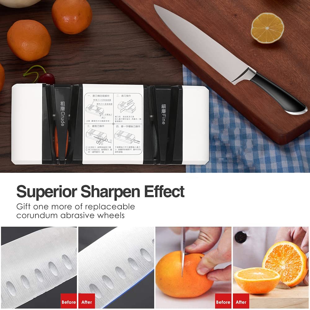 2800 r/min Electric Knife Sharpener Auto Professional Sharpening Kitchen Knives Safe with Non-Slip and Ergonomic Design 60W Chef's Choice ,for All Knives, Scissors Screwdriver Work Sharp