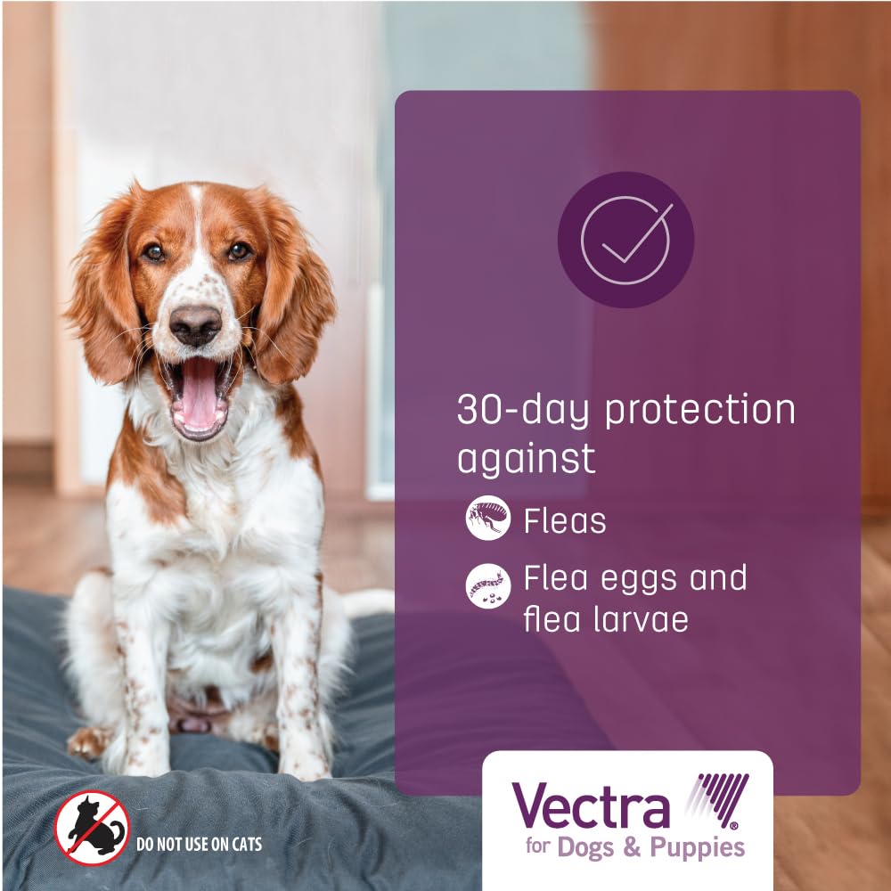 Vectra® for Dogs & Puppies Flea Treatment & Prevention for Medium Dogs (21-55 lbs.) 3-Month Supply