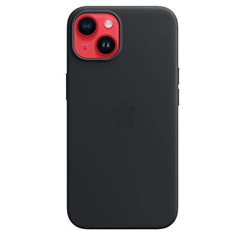 Apple iPhone 14 Leather Case with MagSafe - Midnight