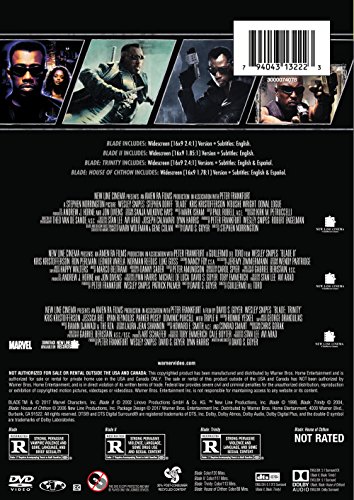 4 Film Favorites: Blade Collection (Blade / Blade II / Blade: Trinity / Blade: House of Chthon)