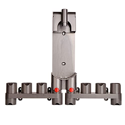 Fullclean Mount Holder for Dyson V15 V7 V11 V8 V10 Absolute Animal Trigger Motorhead Outsize Detect Vacuum Cleaner Attachments Organizer With Expansion Screws,Use On Docking Station Or On Wall