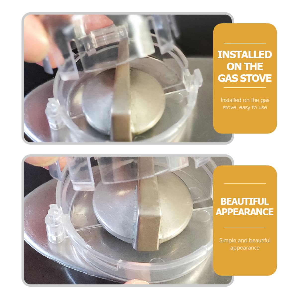 6pcs Child Gas Stove Knob Covers Protective Covers Stove Baby Safety Kitchen Accessories Universal Fit Transparent Oven Knob Caps