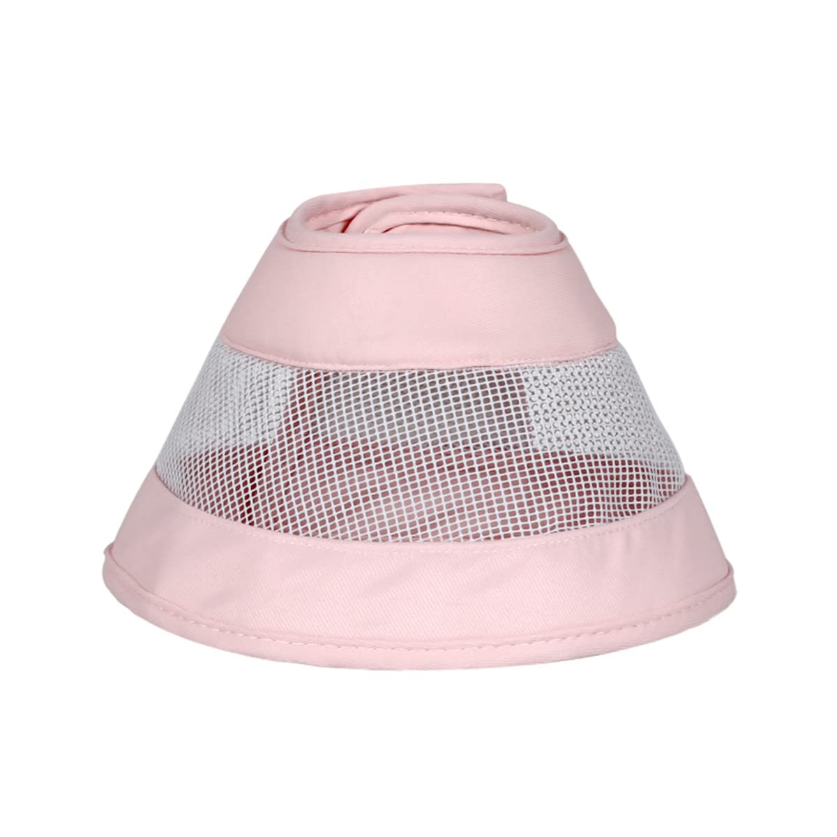 WDPAWS Cat Recovery Protective Cone Collar After Surgery-Soft Adjustable Waterproof Lightweight Elizabethan Collar to Prevent Cats from Touching Stitches, Wounds and Rashes(M Pink)