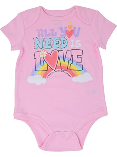 Lyrics by Lennon and McCartney Lennon & McCartney Newborn Baby Girls 5 Pack Bodysuits MulticoloRed 3-6 Months