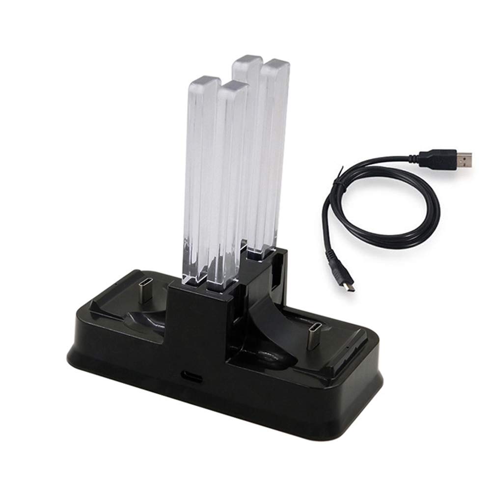 4 in 1 Charging Dock for Nintendo OLED Switch and Switch 2017 Joy Con, Vanjunn Joy Con Controller Charger Stand Station