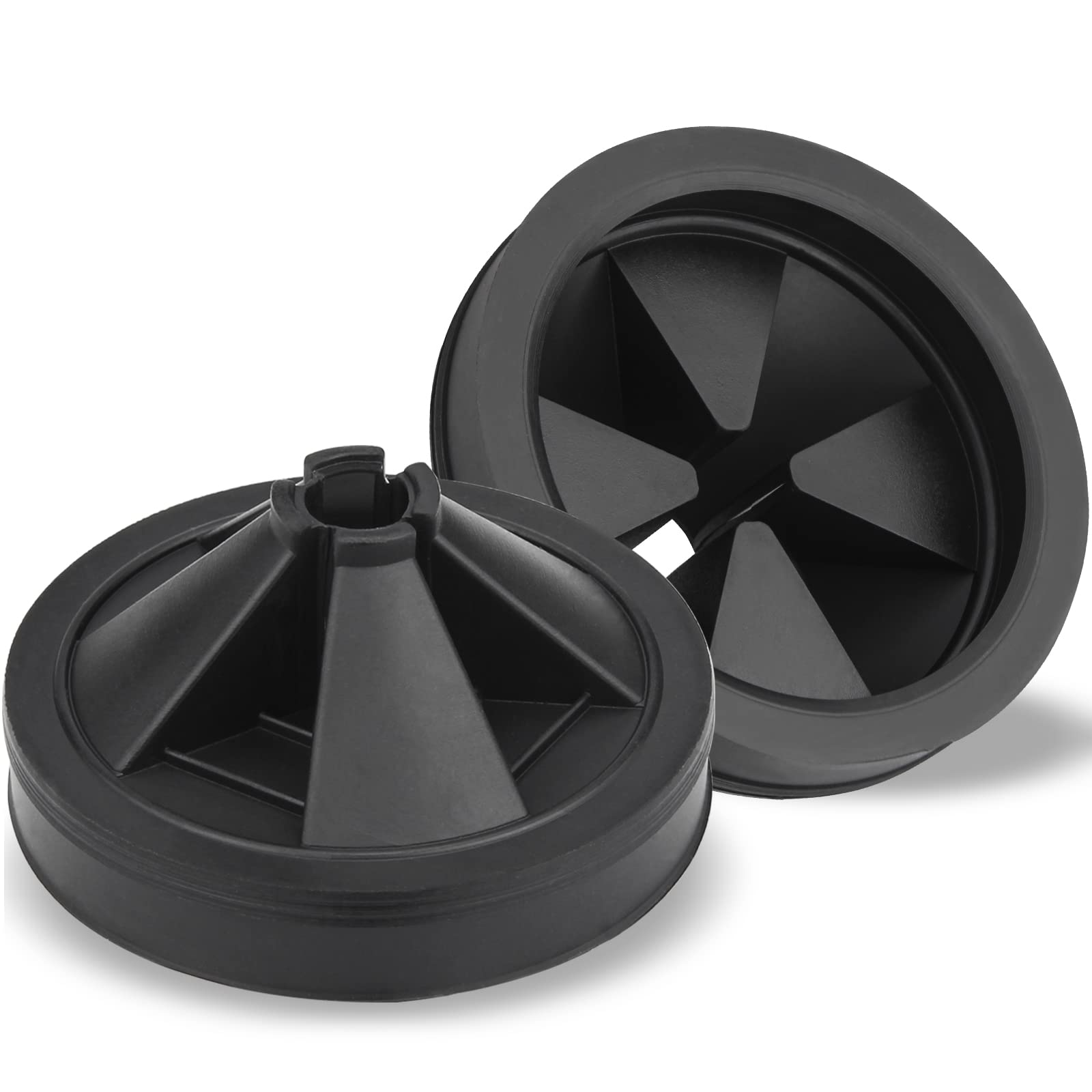 Garbage Disposal Splash Guards, 2-Pack 3 1/8" Sink Baffle Food Waste Disposer Drain Splash Guard Collar Quiet Collar Cover EPDM Rubber Drain Plugs Insert Parts for Waste King, Whirlaway, GE Disposer