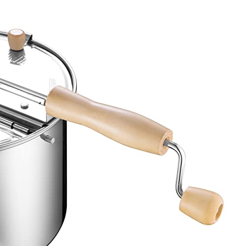 6251 Original Stainless Steel Stovetop Popcorn Popper - 6.5-Quart - by Great Northern Popcorn,Silver,130857PCV