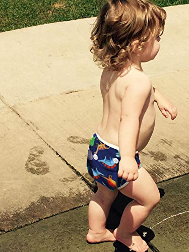 storeofbaby Water Diapers Reusable for Baby Boys Soft Dinosaur Swim Underwear