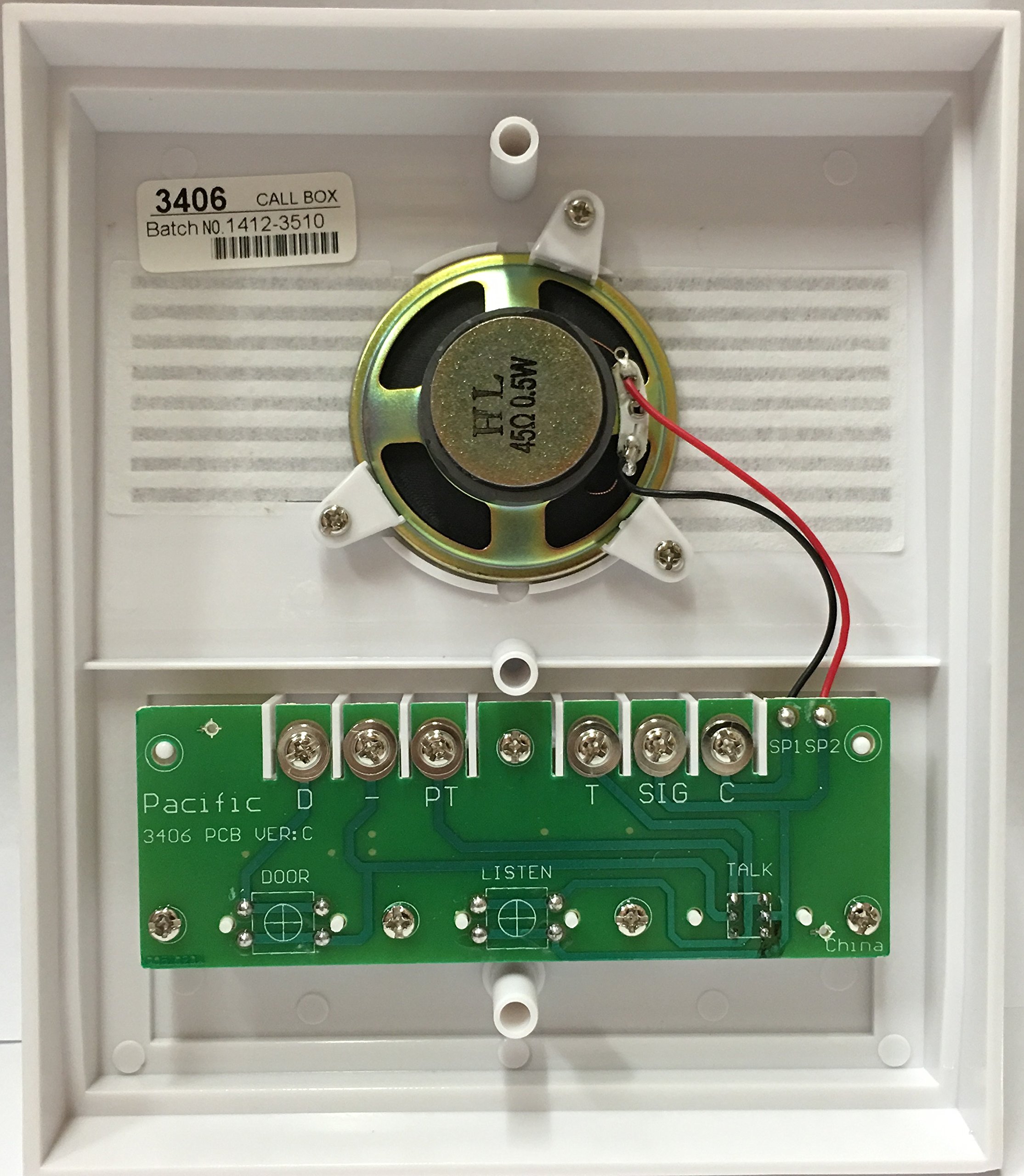 Pacific Electronics Single Entrance Intercom System, 6 Wire