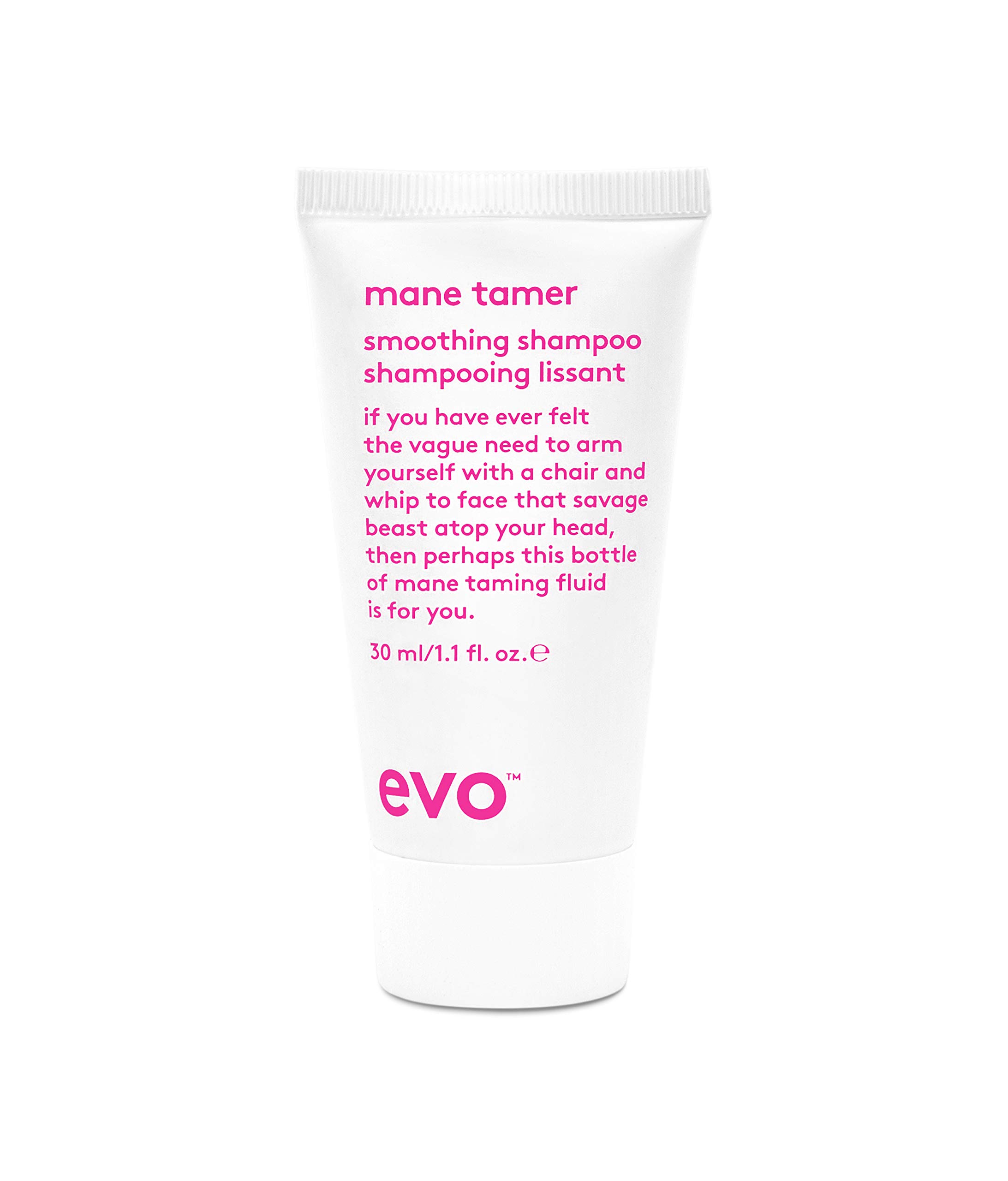 EVO Mane Tamer Smoothing Shampoo Travel Size,1.1 Fl Oz