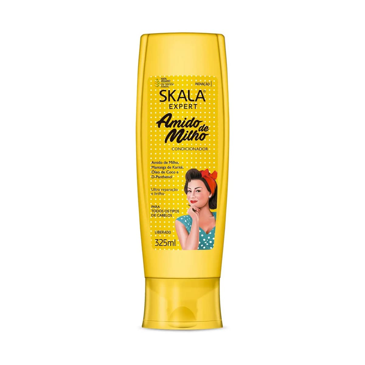 Skala Expert Almido de Milho Shampoo & Conditioner - Infused with Pure 100% Natural Ingredients Vegan Formula | Experience Healthier, Fuller & Thicker Looking Hair - Imported from Brazil