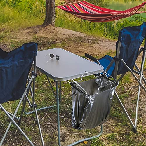 GOTOTOP Trash Bag Holder,Outdoor Trash Can Bracket Dustbin Cage Table Garbage Storage Bags Rack Hanging Metal Trash Bag Holder for Kitchen Storage Cupboard,13.6β X 10.2β X 1.8β
