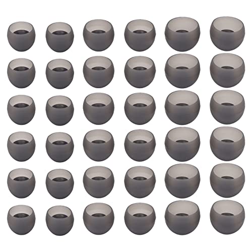 ASHATA 36Pcs Soft Silicone Earbuds Tips for in Ear Headphones, Noise Cancelling Eartips Eargels Earpads Earbud for Inner Hole from 4.5mm to 6.0mm in Ear Headphone Earphone