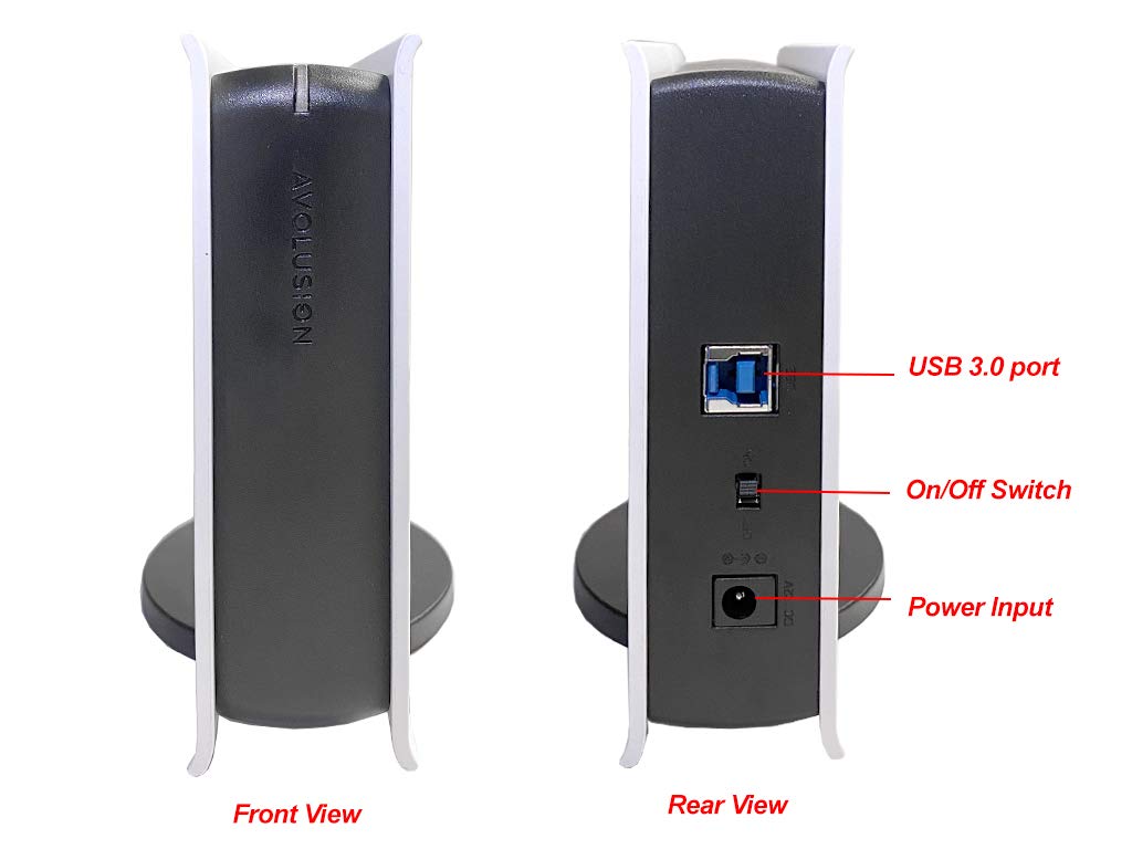 Avolusion PRO-5X Series 8TB USB 3.0 External Gaming Hard Drive for PS5 Game Console (White) - 2 Year Warranty